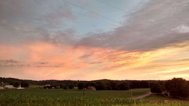 Sunset stock photo. Image of magnificent, sunset, glowin - 73875532