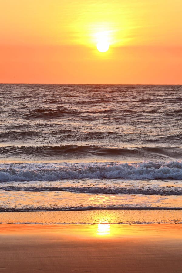 Sunset, Goa, India stock photo. Image of coast, tropic - 175665494