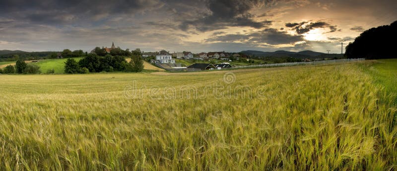 Sunset With Golden Light And Cloud Stock Photo - Image of clouds ...