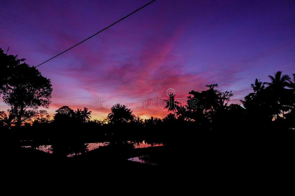 Sunset almost Gone stock photo. Image of sunset, summer - 205402508