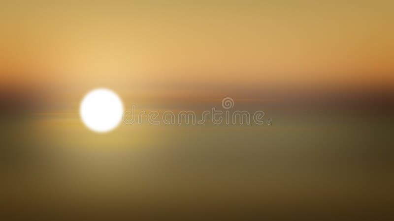 Sunset Gradient Background Sunrise Sun, Blur Morning Stock Illustration ...