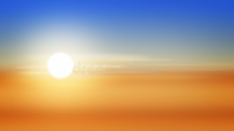 Sunset Gradient Background Sunrise Sun, Bright Summer Stock Photo ...