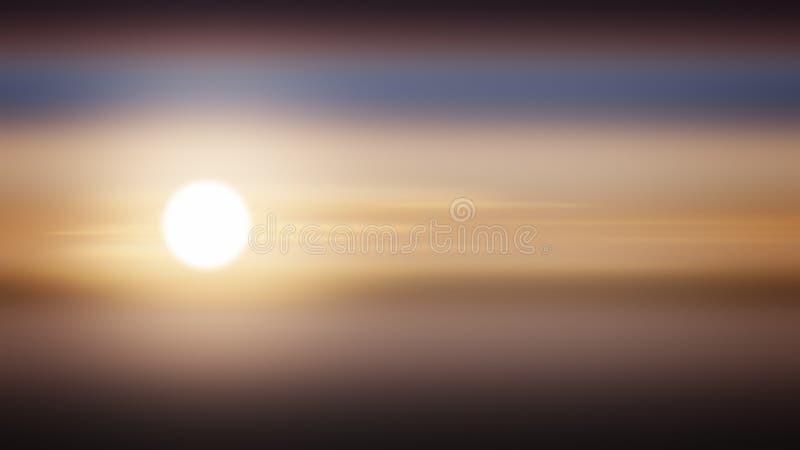 Sunset Gradient Background Sunrise Sun, Color Summer Stock Illustration ...