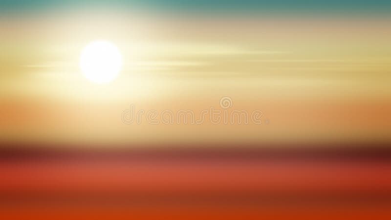 Sunset Gradient Background Sunrise Sun, Morning Landscape Stock ...