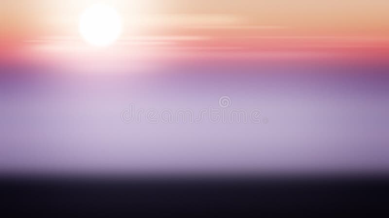 Sunset Gradient Background Sunrise Sun, Nature Stock Illustration ...