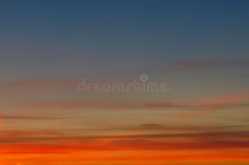 Sunset Gradient from Blue To Orange Stock Photo - Image of nature ...