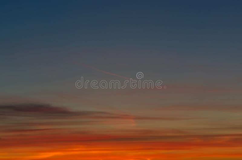 Sunset Gradient from Blue To Orange Stock Image - Image of blue ...