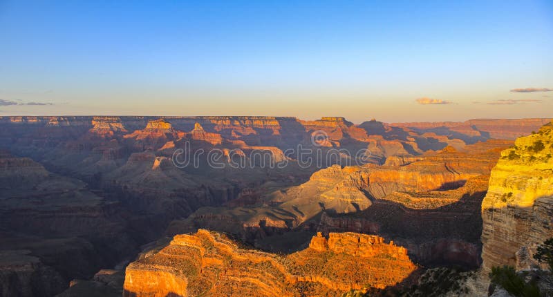 Sunset at grand canyon stock photo. Image of america - 152094614