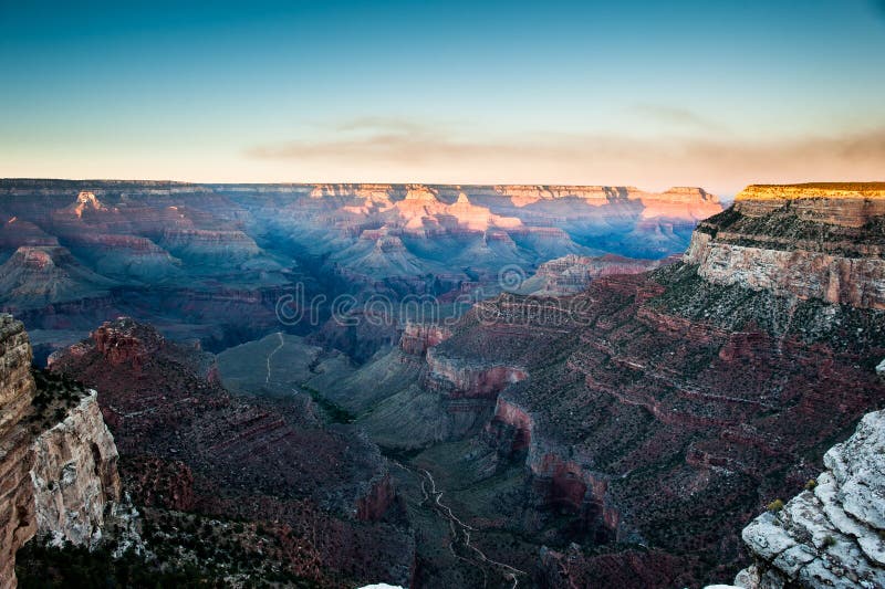 Sunset at Grand Canyon South Rim Stock Photo - Image of grand, national ... Sunset at Grand Canyon South Rim Stock Photo - Image of grand, national ...