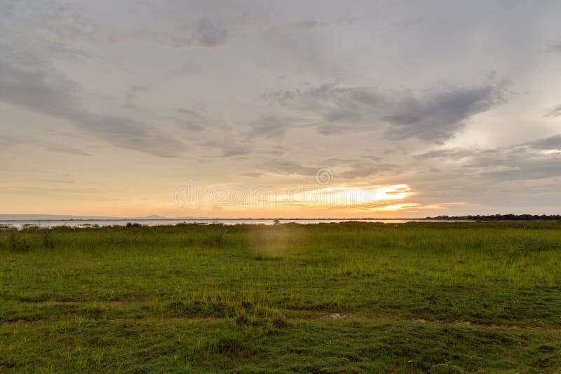 Sunset at the Green Sand Beach on the Big Island. Stock Photo - Image ...