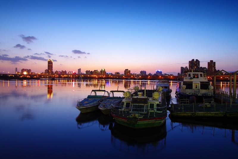 Saigon Skyline at Sunset, Vietnam Stock Image - Image of sunny ...