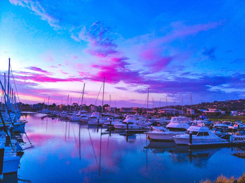 Sunset harbour stock photo. Image of victoria, dusk - 112860388