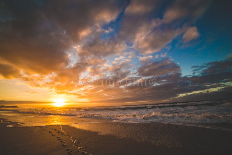 Sunset stock image. Image of onmyway, traveler, kawaii - 92987757