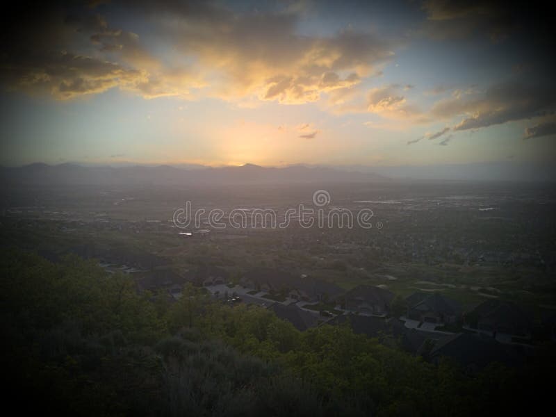 Sunset Haze in Grand Canyon Stock Image - Image of desert, rays: 141502609
