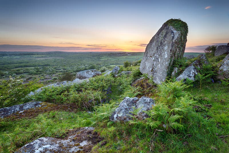Helman Tor in Cornwall stock image. Image of bracken - 34252381