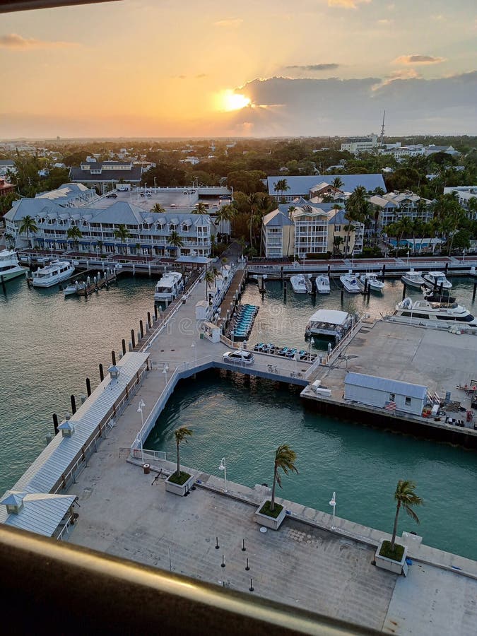 The Sunset Hiding Behind the Key West Cloud Cloud Stock Photo - Image ...