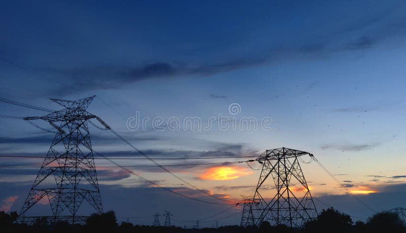 Sunset from a high rise stock photo. Image of shades - 173634124