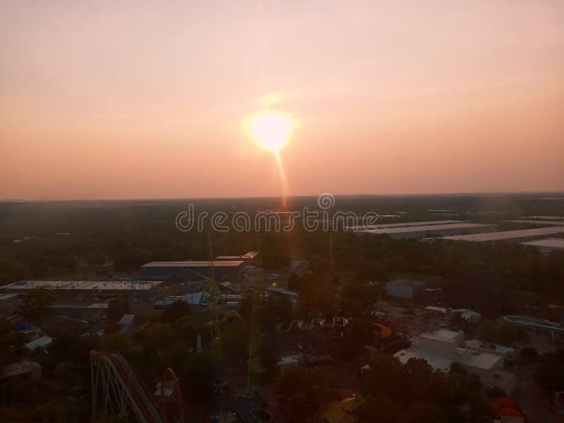 Sunset on the high rise stock photo. Image of theme - 226521804