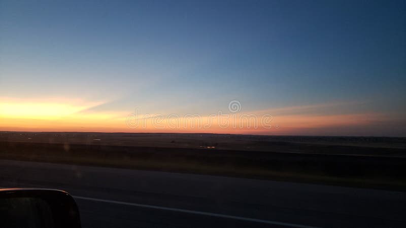 Sunset on the highway stock photo. Image of sunset, road - 162866178
