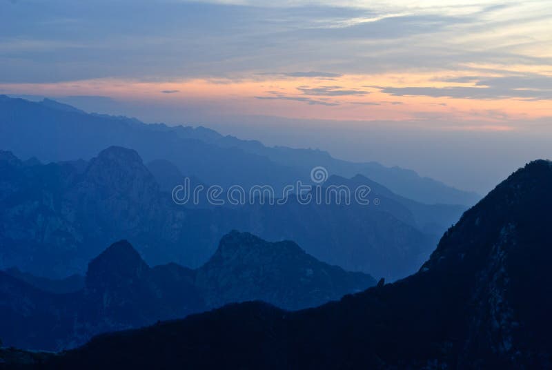 Sunset in the hills stock image. Image of morning, landscape - 114634837