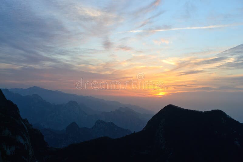 Sunset in the hills stock image. Image of beauty, mountains - 114634821