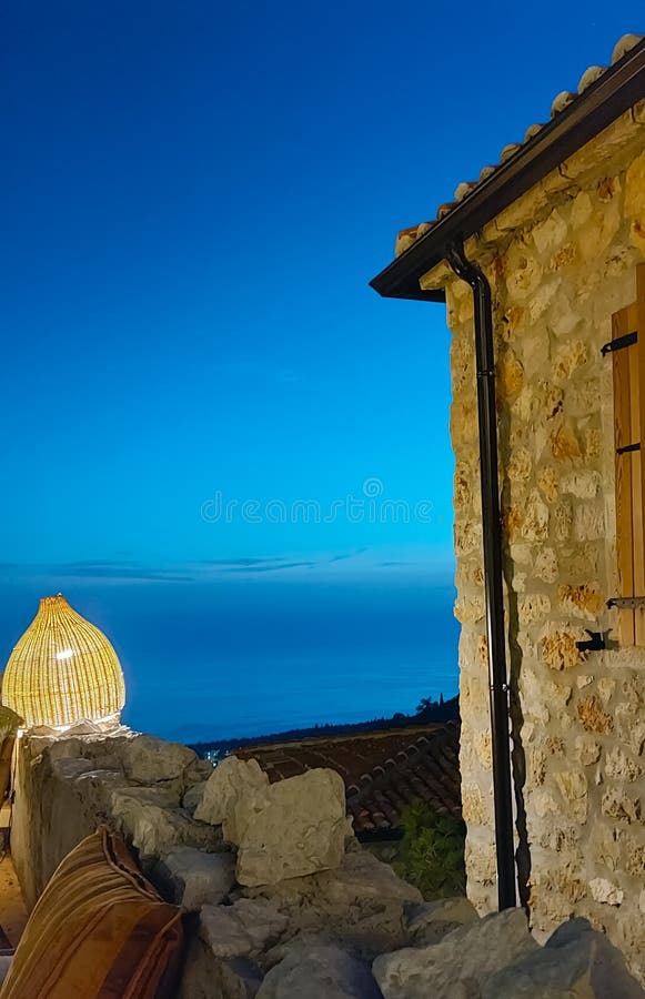 Sunset in Historical Buildings with a Panoramic Beach View Stock Image ...