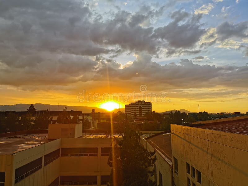 Sunset at the Hospitals Window Stock Image - Image of dusk, dawn: 219821715