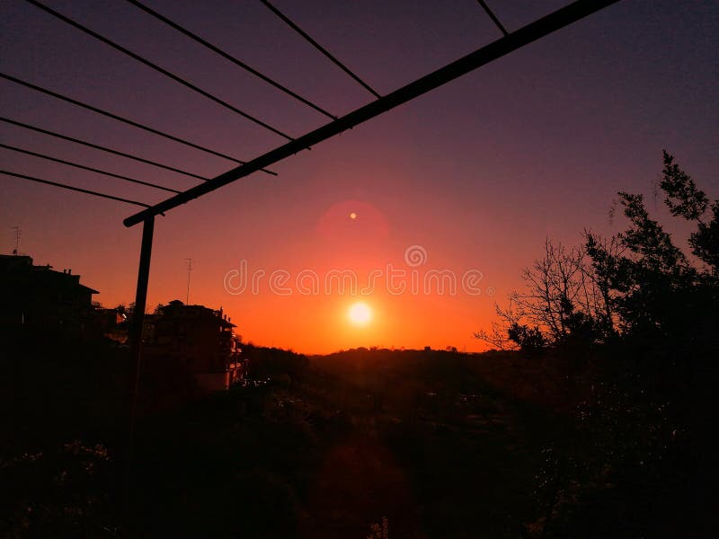Sunset, Hot Spring, Happy Place Stock Photo - Image of place, spring ...