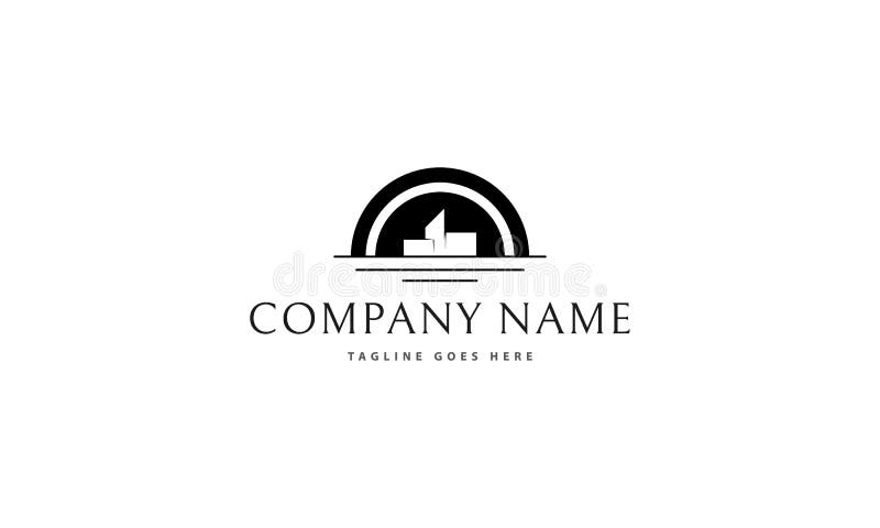 Sunset Hotel Vector Logo Image Stock Vector - Illustration of modern ...