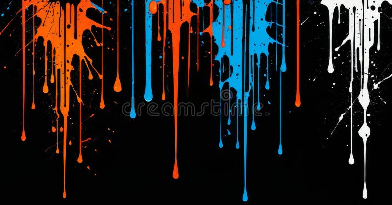 Sunset Hues Drip Art stock illustration. Illustration of decoration ...