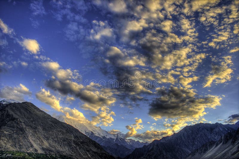 Hunza valley in Pakistan stock image. Image of arid, baltistan - 40794303