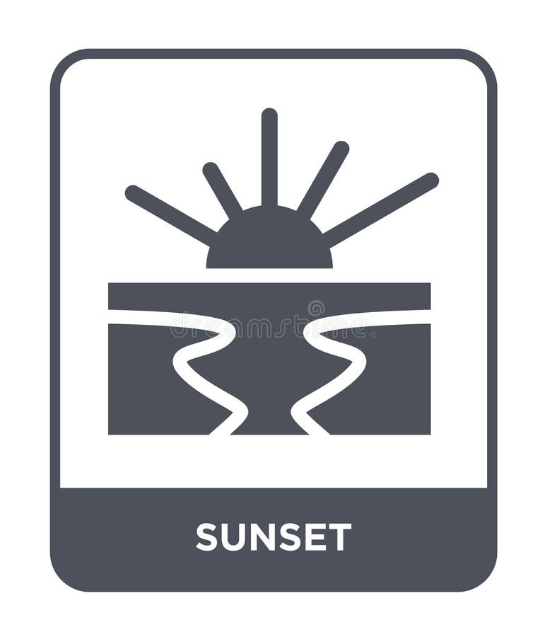 Sunrise Or Sunset Icon, Symbol. Simple Flat Vector Illustration For Web ...