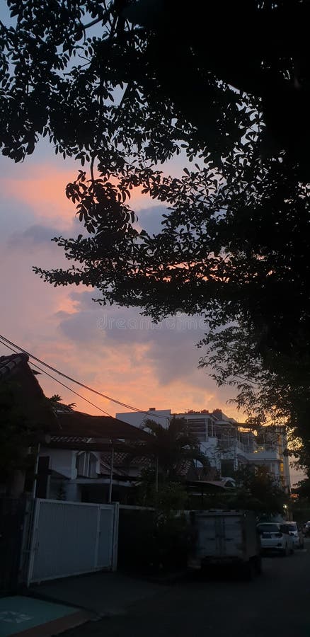 Sunset indah stock image. Image of indah, sunset, asri - 218976099