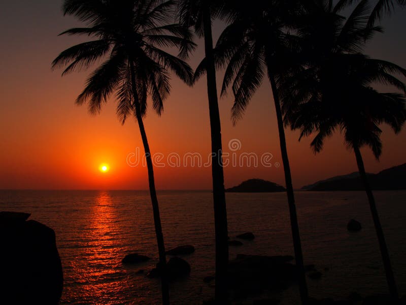 Sunset in India stock photo. Image of calm, dream, trip - 10985818