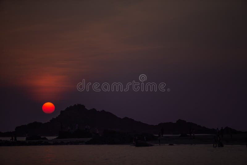 Sunset in India stock image. Image of sunset, dawn, landmark - 149456983