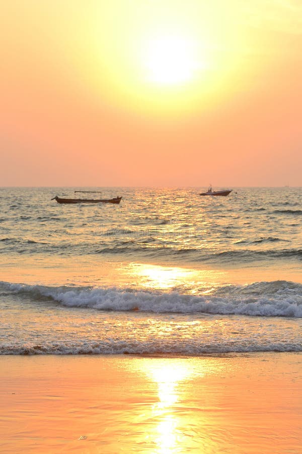Sunset in Indian Ocean, GOA Stock Photo - Image of colors, destinations ...