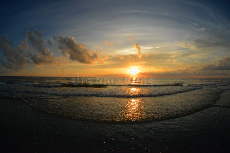 Sunset Indian Rocks Beach stock photo. Image of rocks - 85931868