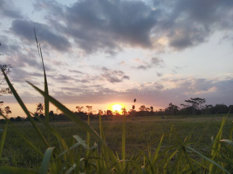 Sunset stock photo. Image of light, sunset, view, indonesia - 127408034