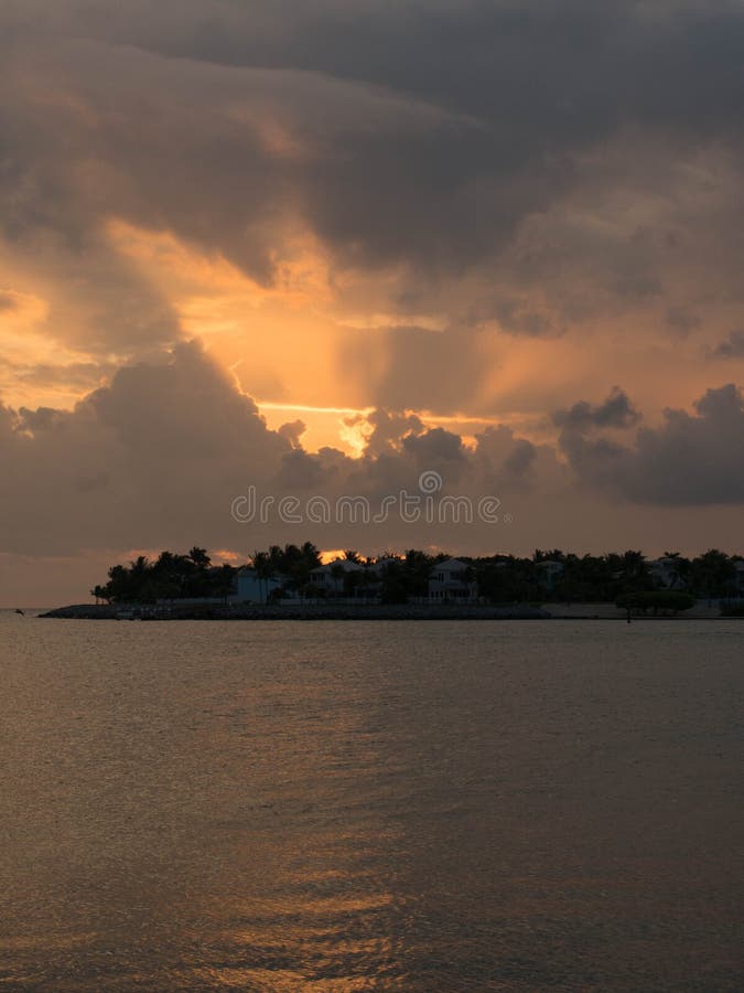 Sunset on the Inlet stock image. Image of clouds, florida - 87321437