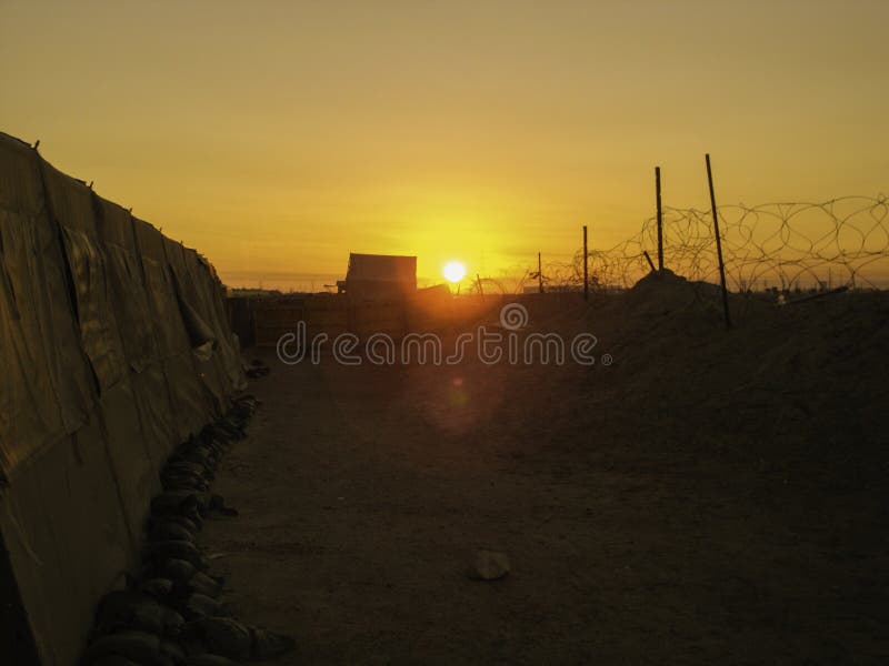 Sunset in Iraq stock photo. Image of army, iraqi, operation - 60081006