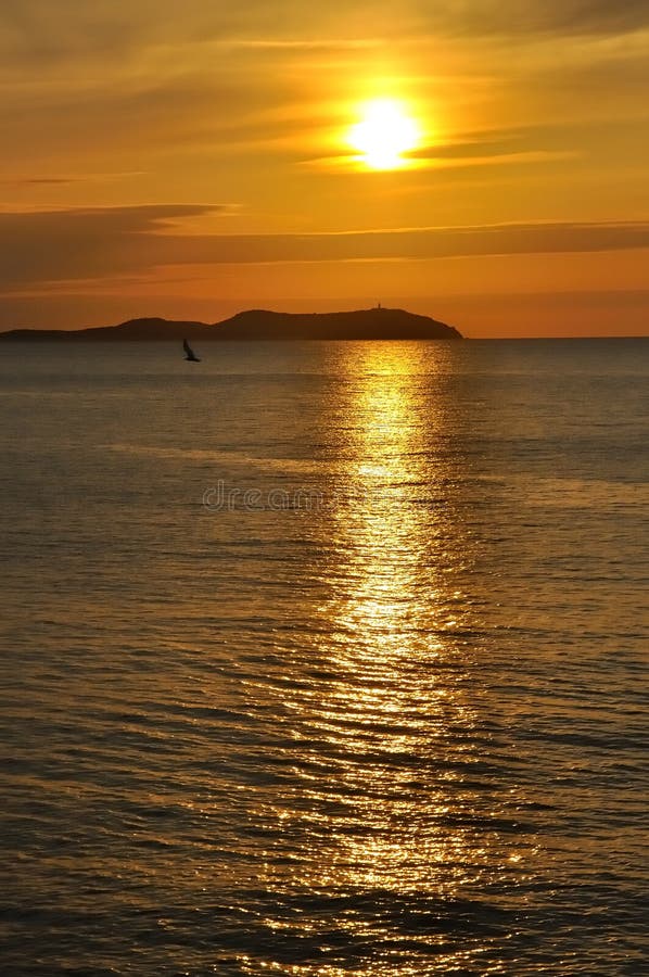 Sunset on the island stock image. Image of golden, peaceful - 29121285