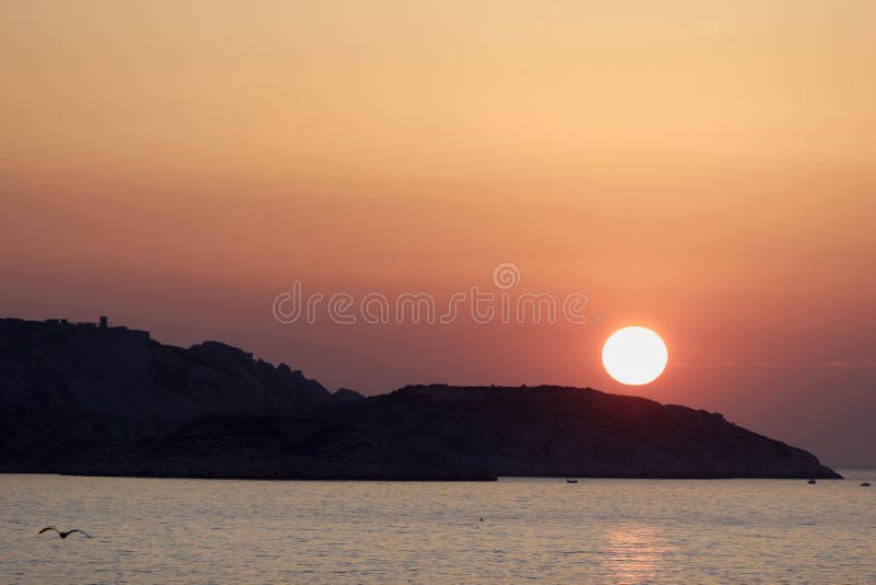 Sunset on the island stock photo. Image of sunset, back - 3616752