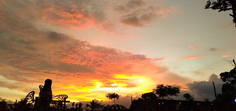 Sunset on the Island of Java of Indonesia Asia Editorial Photography ...