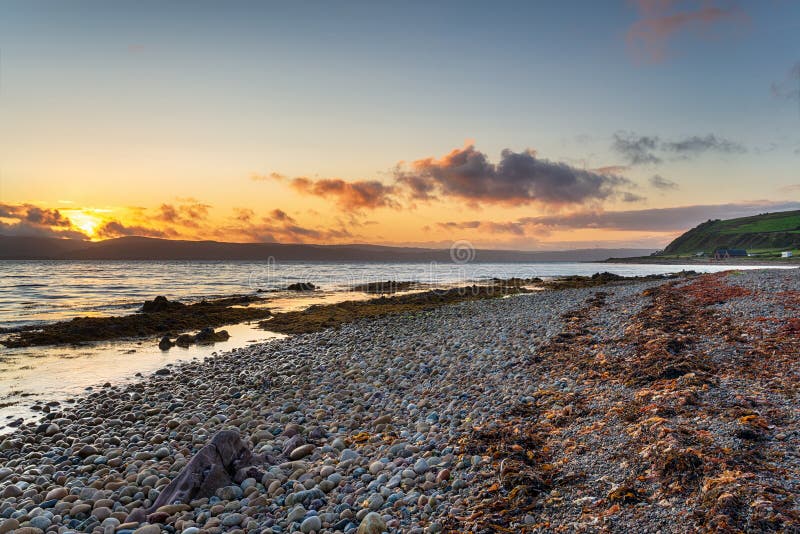 Sunset on the Isle of Arran Stock Image - Image of dramatic, arran ...