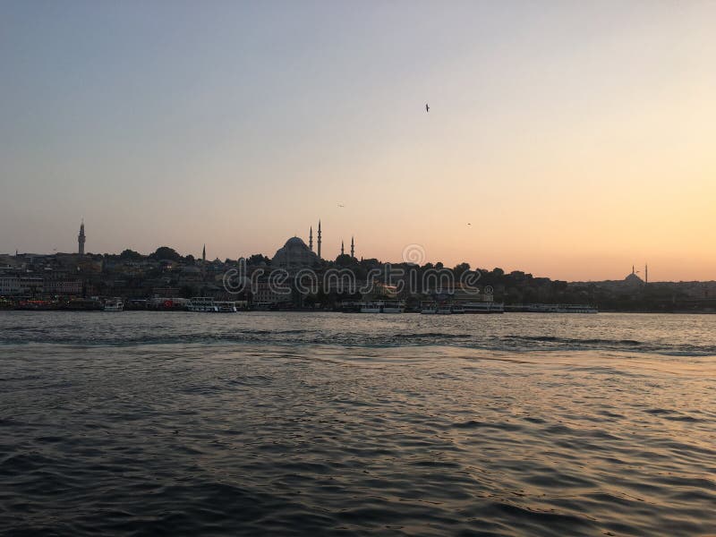 Sunset editorial photo. Image of istanbul, sunset, city - 93129961