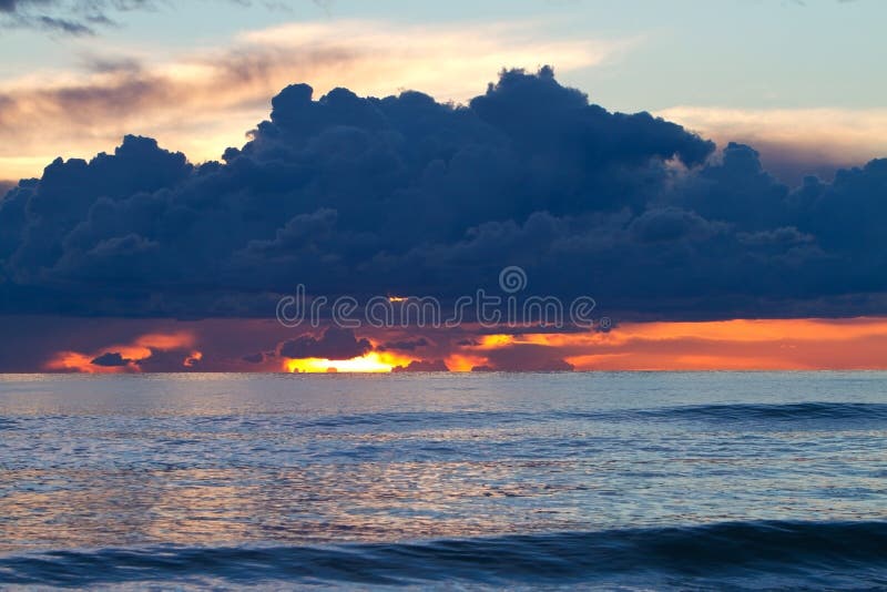 Sunset in Italy stock image. Image of calm, texture, clouds - 35575965