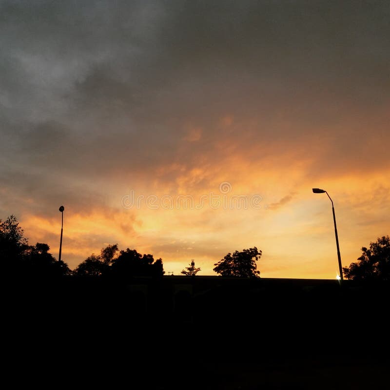 Sunset Jamshoro Pakistan Sindh Nice Stock Image - Image of sunset ...