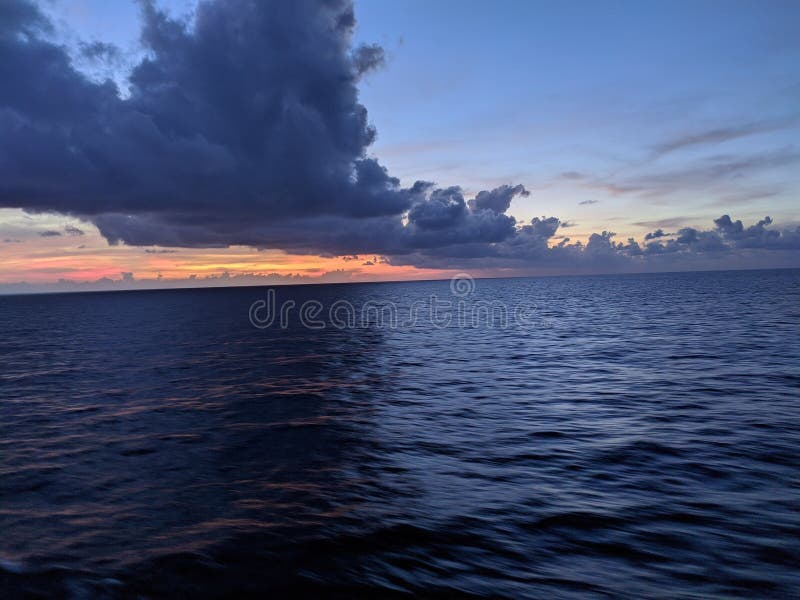 Sunset at java sea stock photo. Image of cloud, wave - 262849820