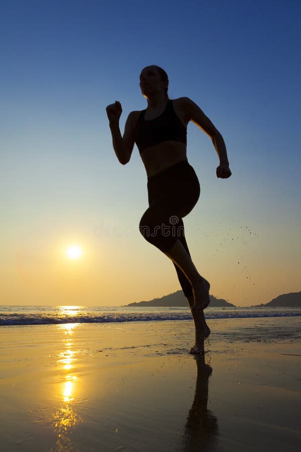 Sunset jogger stock photo. Image of marathon, fitness - 24278638