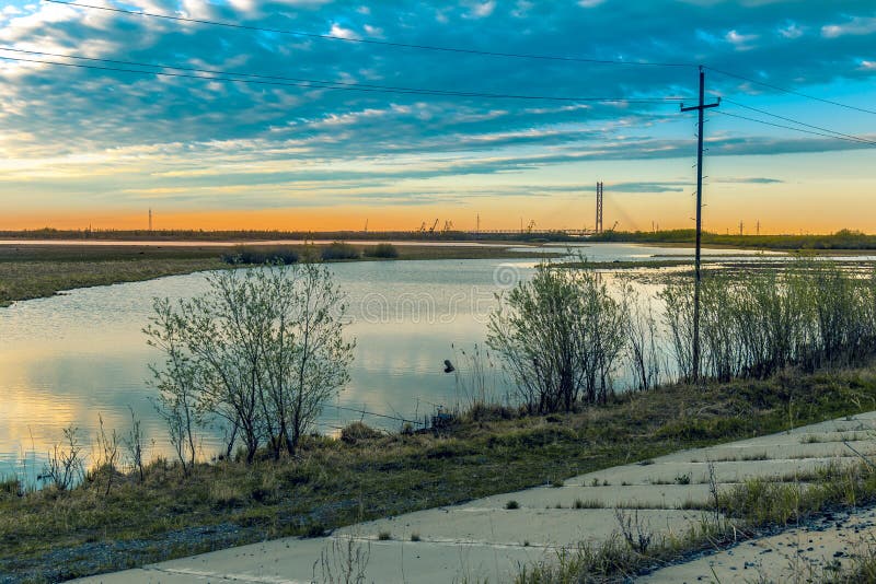 Sunset in July stock image. Image of brown, july, color - 122042159